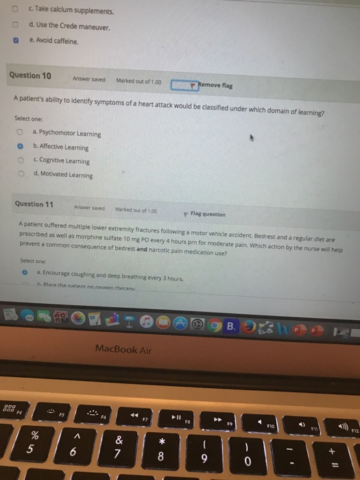 Solved D cTake calcium supplements. d. Use the Crede | Chegg.com