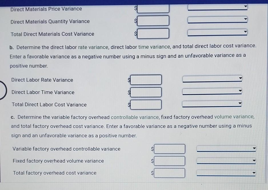 Solved Direct Materials, Direct Labor, and Factory Overhead | Chegg.com