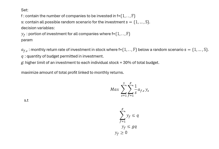 Solved how to add or apply Integrated chance constraints to | Chegg.com