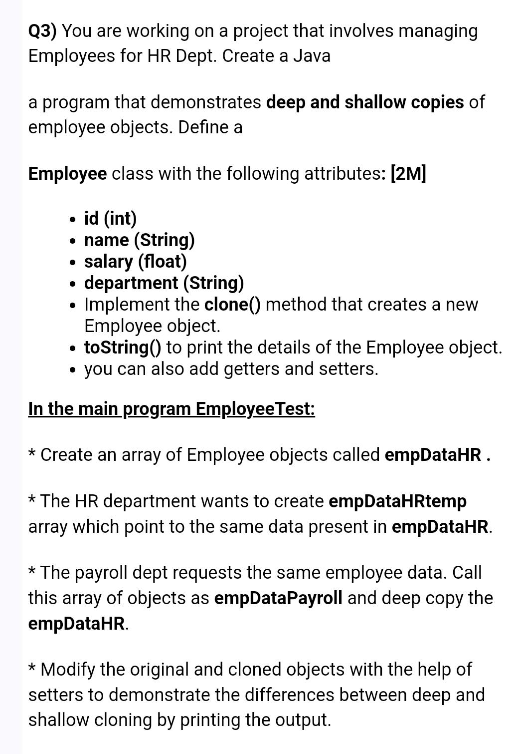 Solved Q3) ﻿You are working on a project that involves | Chegg.com