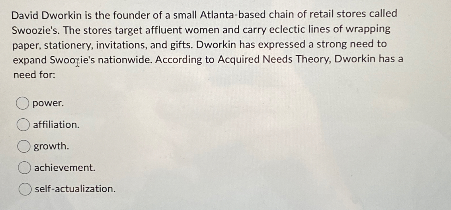 Solved David Dworkin is the founder of a small Atlanta-based | Chegg.com