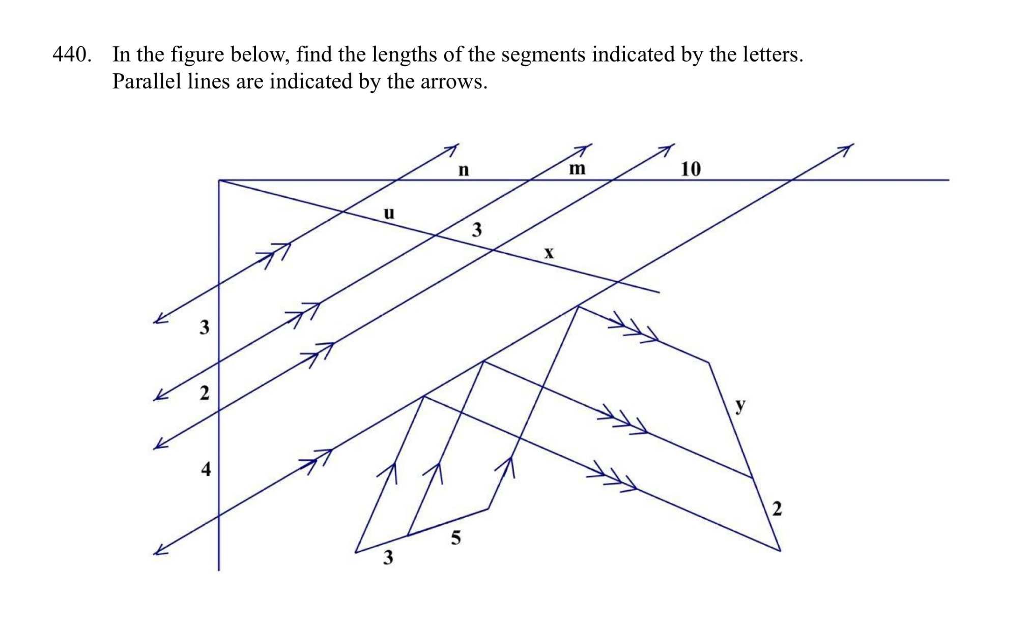 Solved In the figure below, find the lengths of the segments | Chegg.com