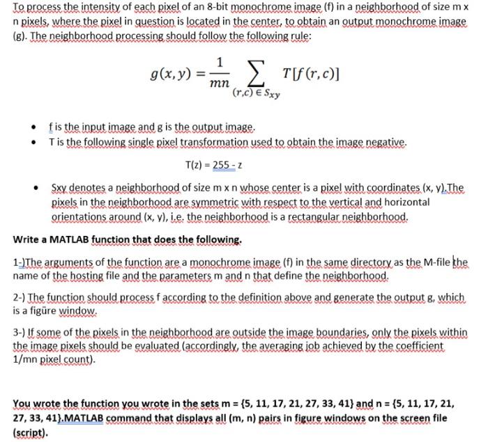 Solved This is an image processing question.Given an 8-bit | Chegg.com