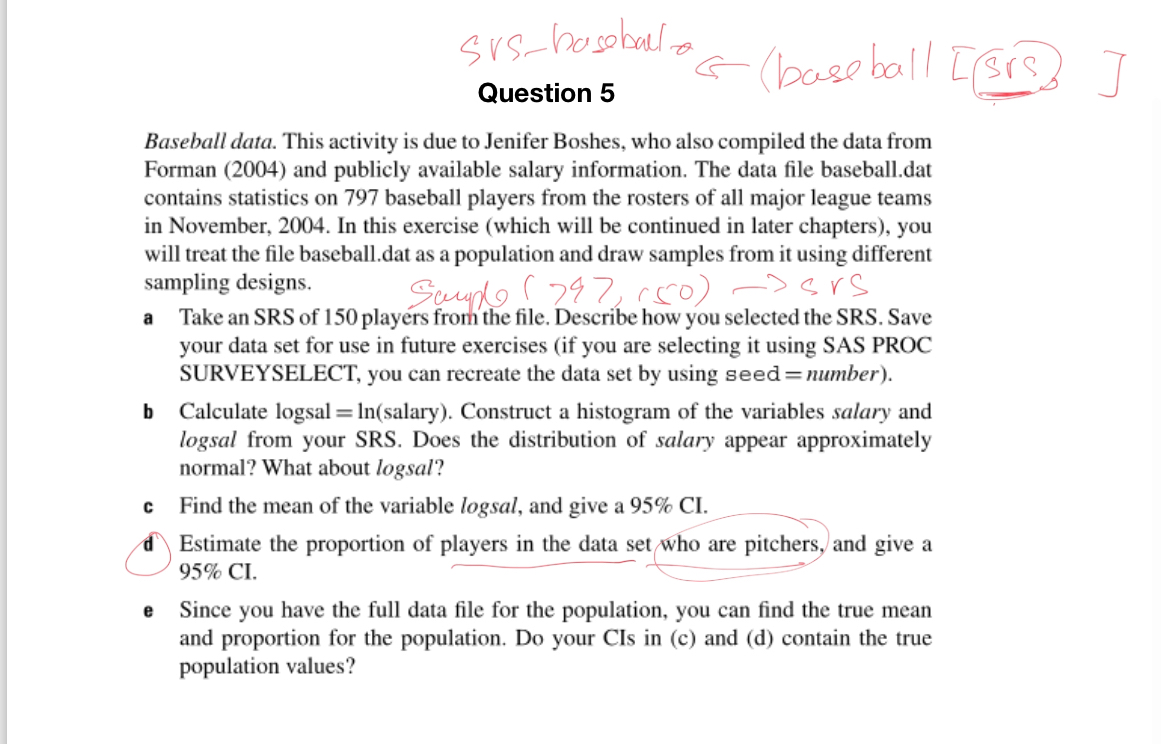 Solved Baseball data. This activity is due to Jenifer | Chegg.com