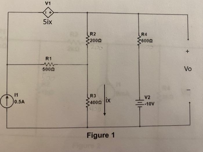 Solved Determine the value of the Vo, using mesh current | Chegg.com