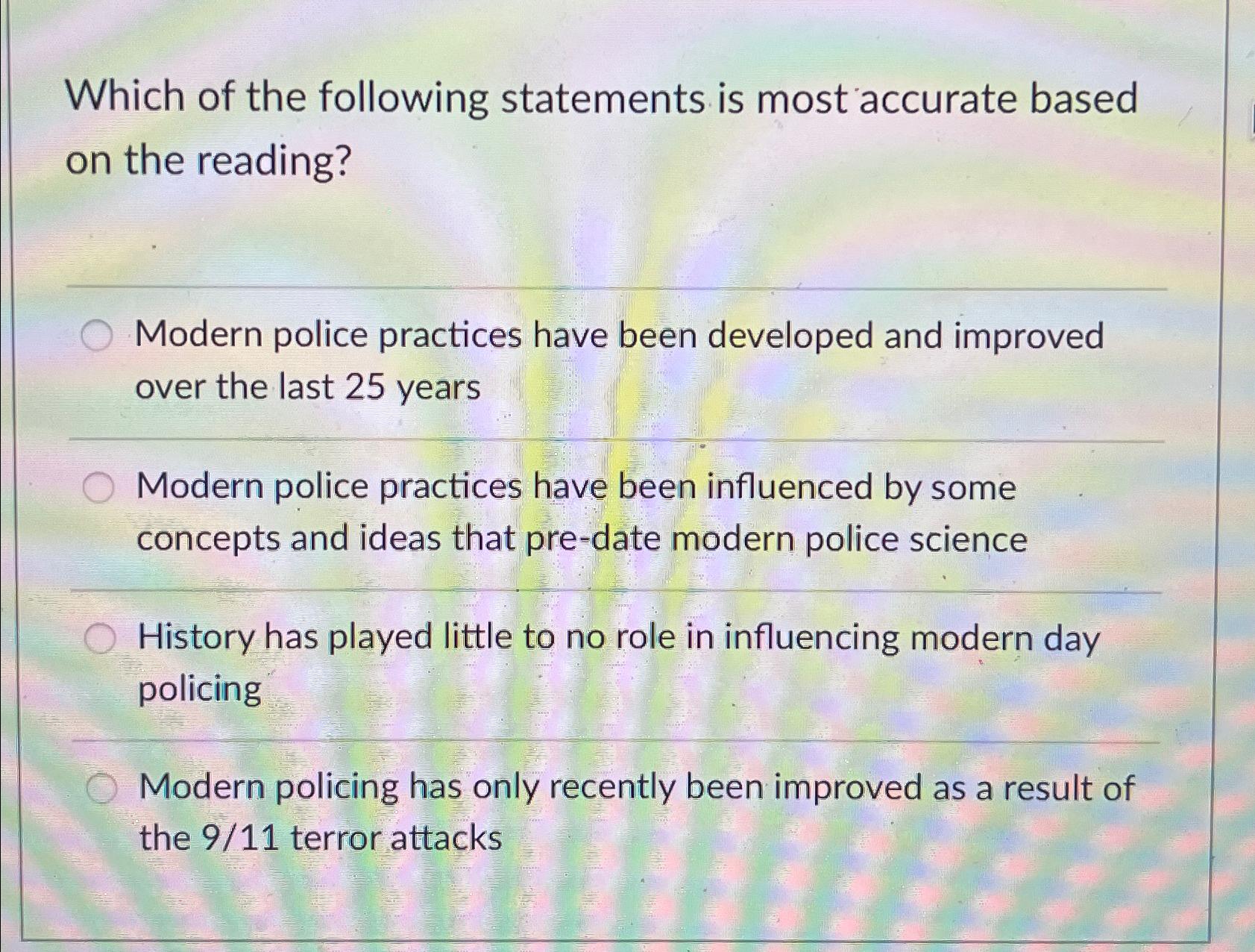 Solved Which of the following statements is most accurate | Chegg.com