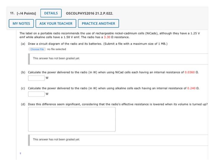 Solved 11. [-14 Points) DETAILS OSCOLPHYS2016 21.2.P.022. | Chegg.com Solved 11. [-14 Points) DETAILS OSCOLPHYS2016 21.2.P.022. | Chegg.com