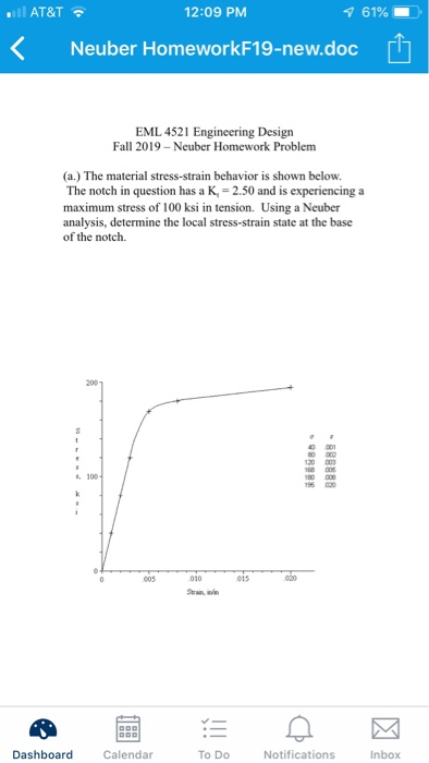 Solved . AT&T 12:09 PM 61% Neuber HomeworkF19-new.doc