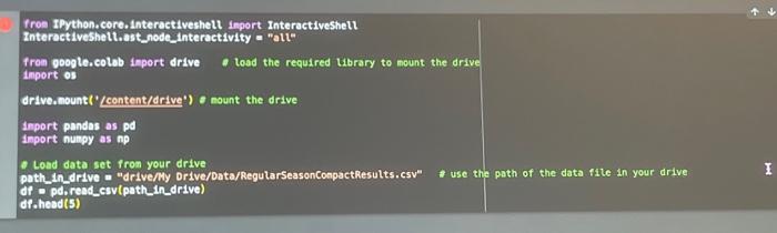 Solved frod IPython, core. interactiveshelu inport | Chegg.com