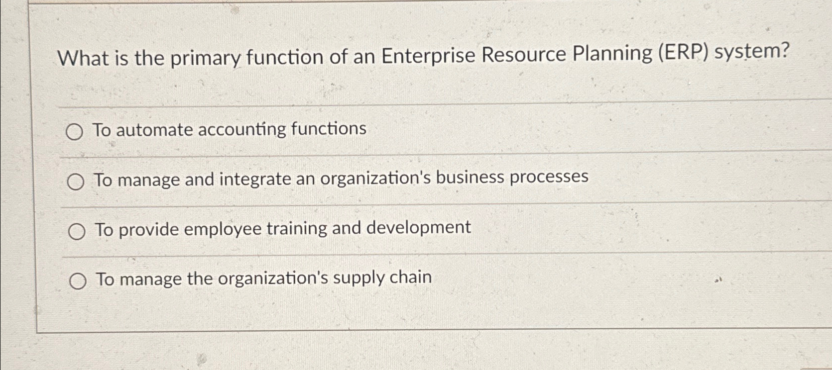Solved What is the primary function of an Enterprise | Chegg.com