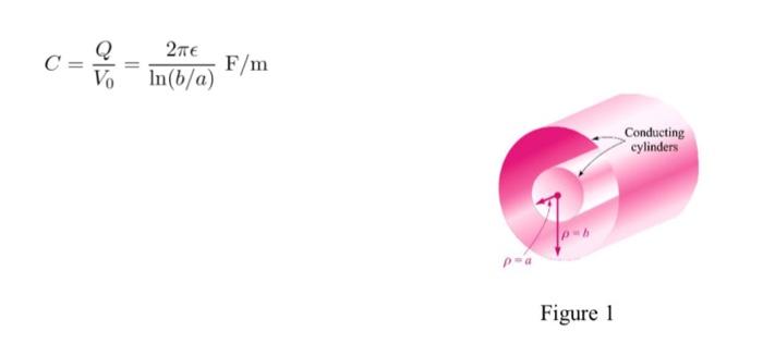 Solved (4). Two coaxial conducting cylinders of radius 2 cm | Chegg.com