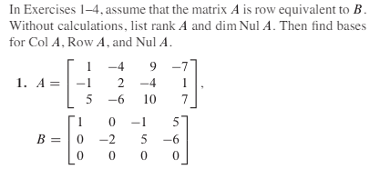 Solved In Exercises 1-4, ﻿assume that the matrix A ﻿is row | Chegg.com