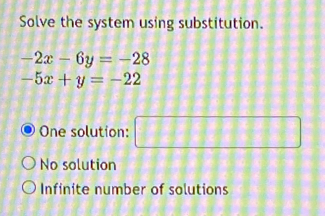 Solved Solve the system using | Chegg.com