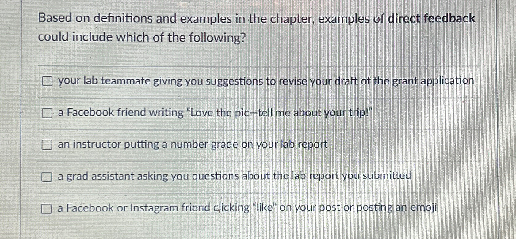 Based on definitions and examples in the chapter, | Chegg.com