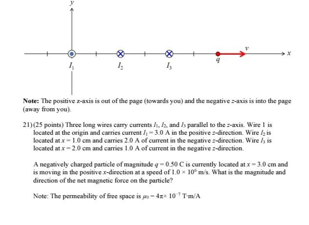 Solved y 8 9 13 13 Note: The positive z-axis is out of the | Chegg.com