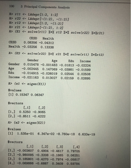 use python to find the principal component of | Chegg.com