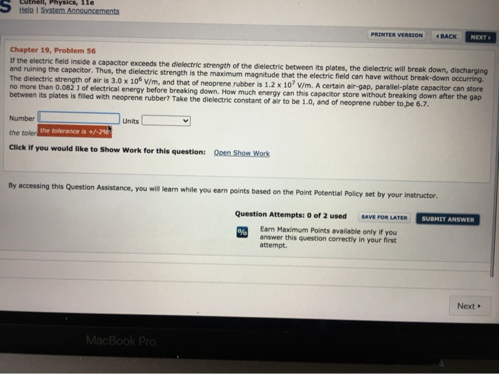 Solved S Help System Announcements PRINTER VERSION 4 BACK | Chegg.com