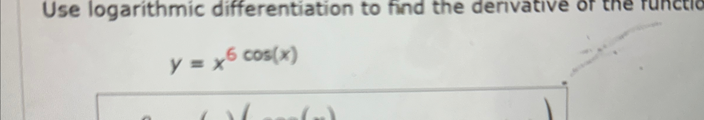 Solved Use logarithmic differentiation to find the | Chegg.com