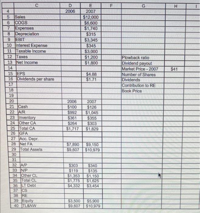 Solved 1. Using the numbers from the spreadsheet template, | Chegg.com Solved 1. Using the numbers from the spreadsheet template, | Chegg.com