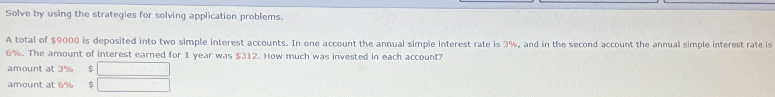 Solved Solve by using the strategies for solving application | Chegg.com
