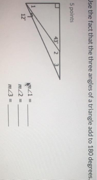 Solved Use the fact that the three angles of traingle add to | Chegg.com