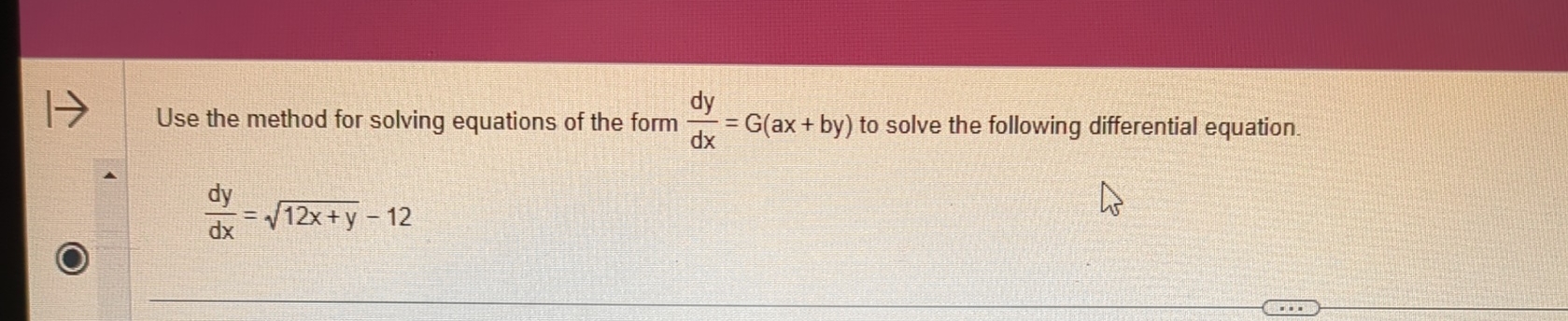 Solved Use the method for solving equations of the form | Chegg.com