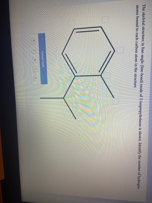 Solved The skeletal structure in line-angle (line-bond) mode | Chegg.com