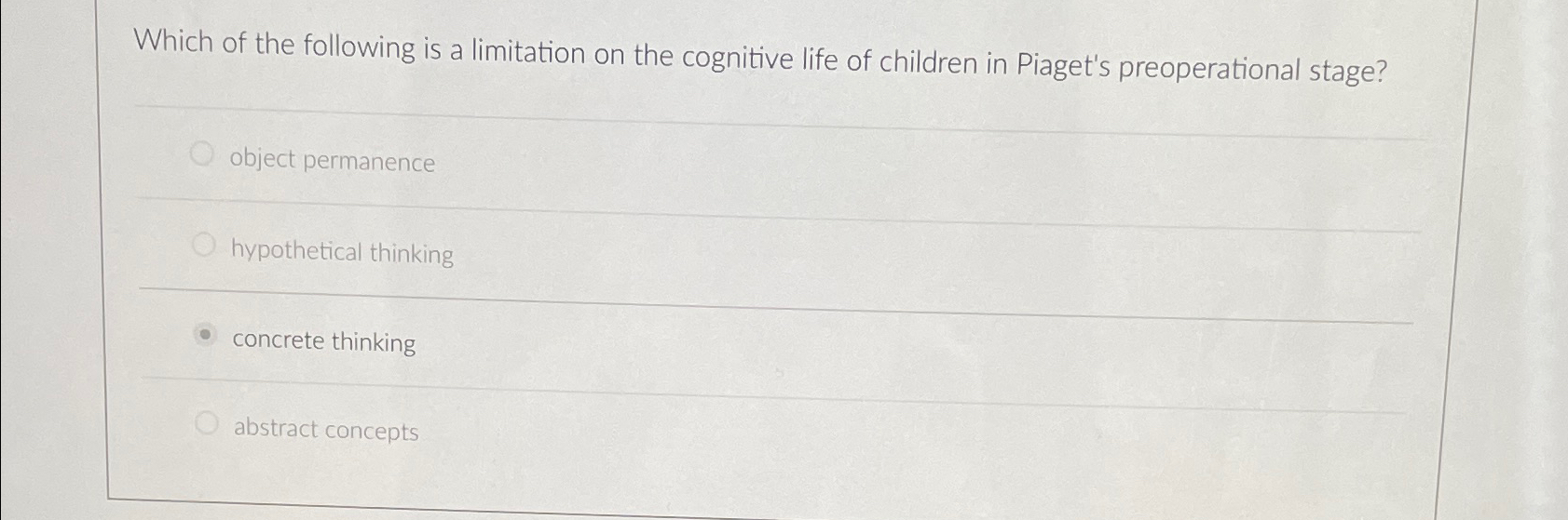 Solved Which of the following is a limitation on the | Chegg.com