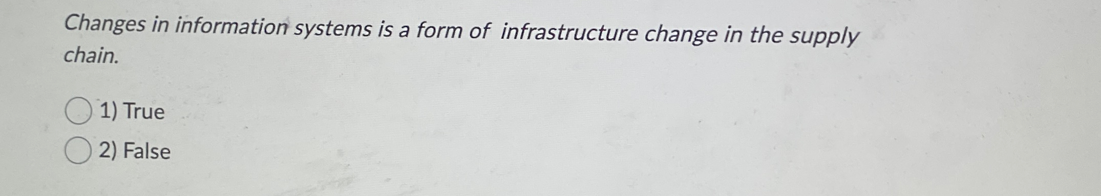 Solved Changes in information systems is a form of | Chegg.com