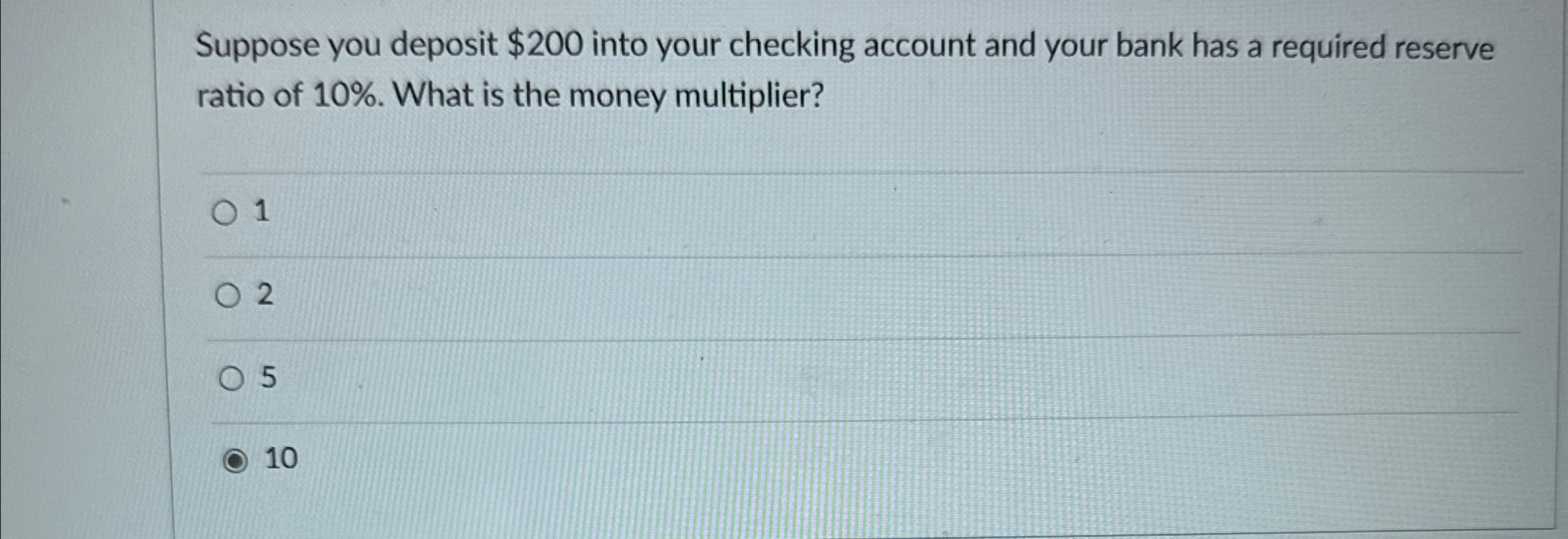 Solved Suppose you deposit $200 into your checking account | Chegg.com Solved Suppose you deposit $200 into your checking account | Chegg.com