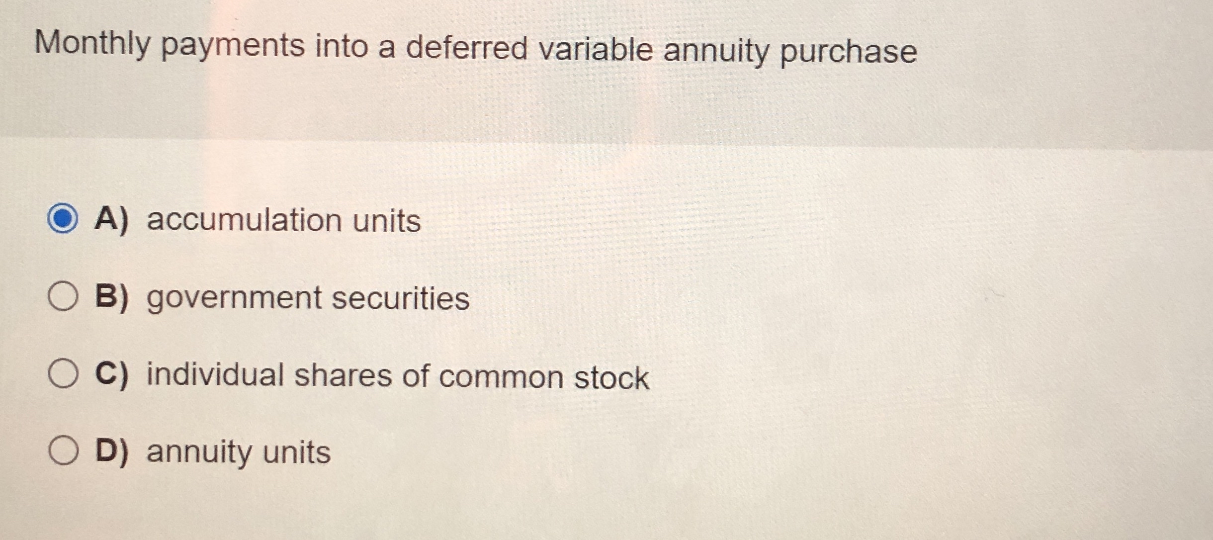 Solved Monthly payments into a deferred variable annuity | Chegg.com