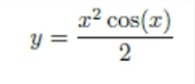 Solved yfind the derivative of: y=x2cos(x)2 | Chegg.com