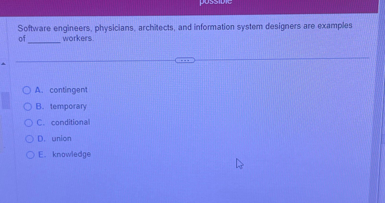 Solved Software engineers, physicians, architects, and | Chegg.com