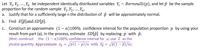 Solved Let Y1,Y2,dots,Yn be ﻿independent identically | Chegg.com