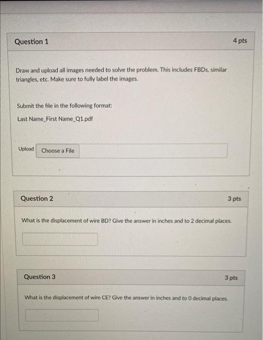 Solved You will be determining the strains in the two wires | Chegg.com