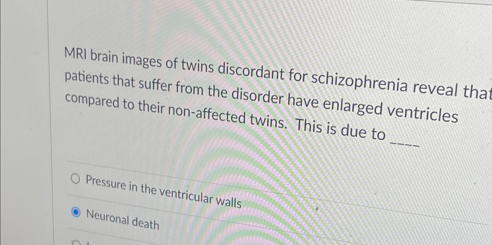 Solved MRI brain images of twins discordant for | Chegg.com