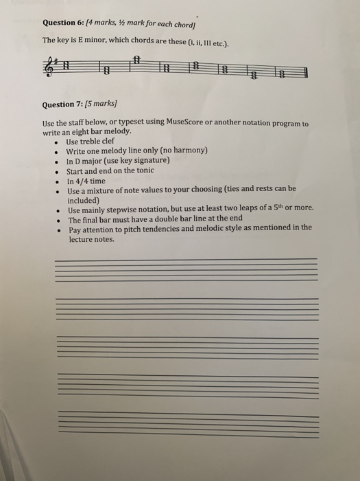 Question 1: [2 marks, one mark each] Write the | Chegg.com