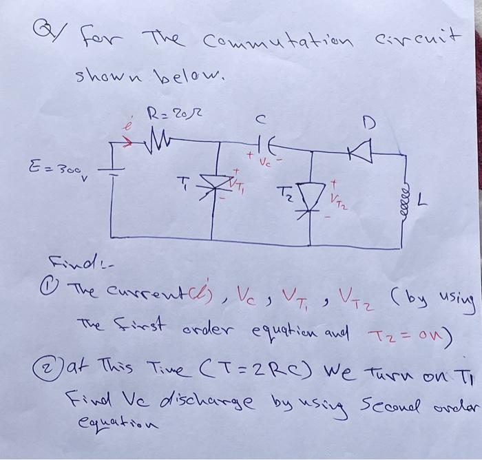 Solved This Subject about Power Electronic, commutation | Chegg.com