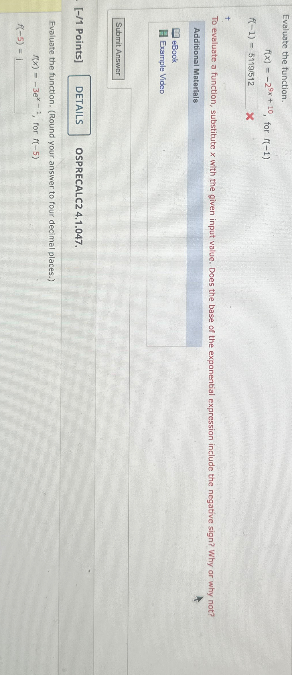 Solved Evaluate the function.f(x)=-29x+10, ﻿for | Chegg.com