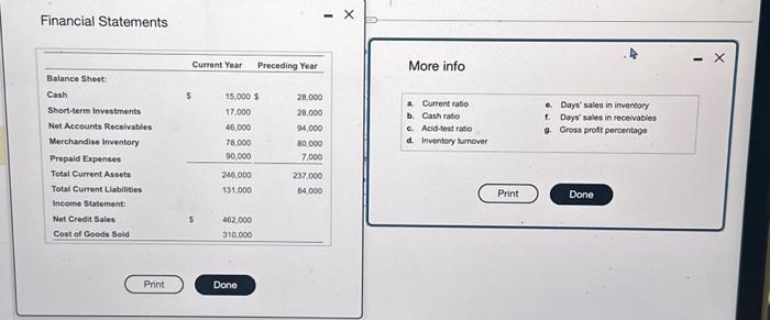 Solved Financial Statements More info | Chegg.com