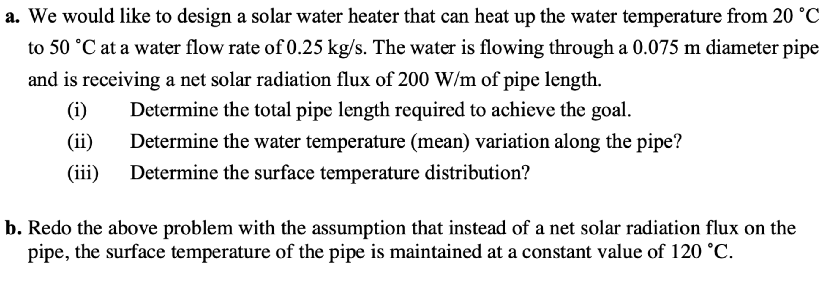 Solved b. ﻿Redo the above problem with the assumption that | Chegg.com