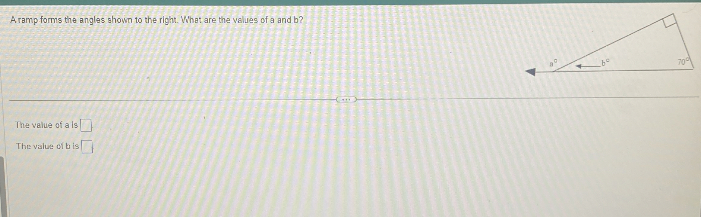 Solved A ramp forms the angles shown to the right. What are | Chegg.com