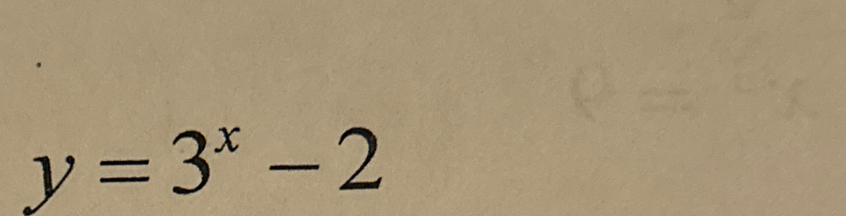 Solved y=3x-2 ﻿Identify all transformations | Chegg.com