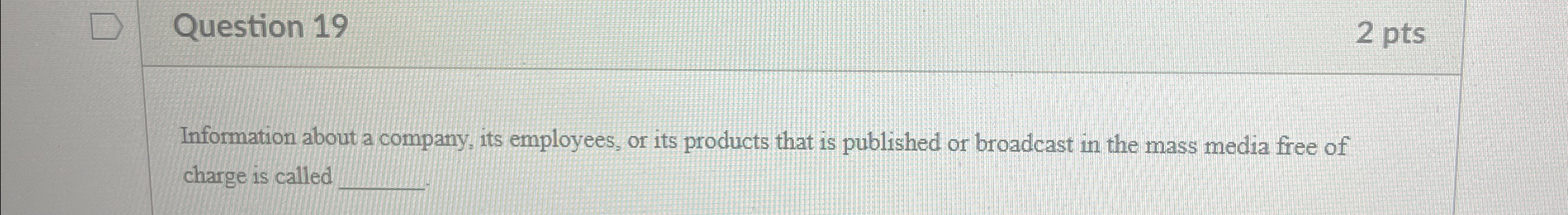 Solved Question 192 ﻿ptsInformation about a company, its | Chegg.com