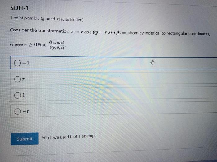 Solved AQD 1 point possible (graded, results hidden) The | Chegg.com
