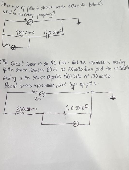 Solved What type of fitter is shown in the schemcitic below? | Chegg.com