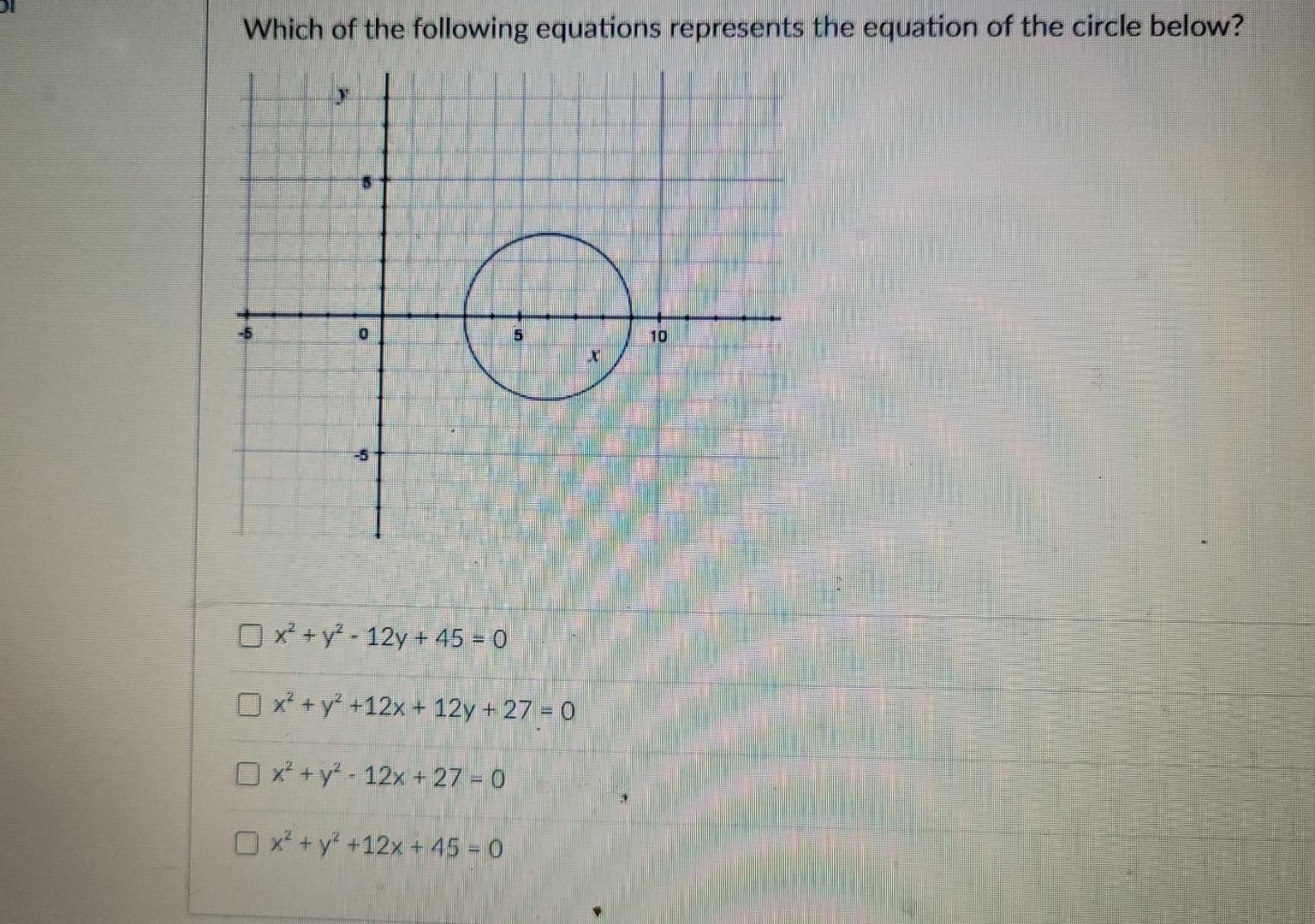 Solved Which of the following equations represents the | Chegg.com