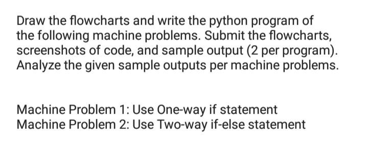 Solved Draw the flowcharts and write the python program of | Chegg.com