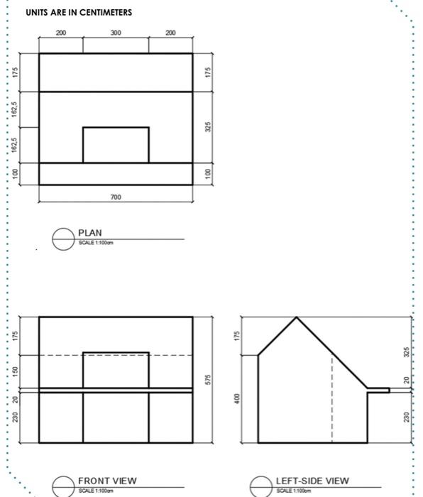 Instructions: Show the two point perspective and draw | Chegg.com