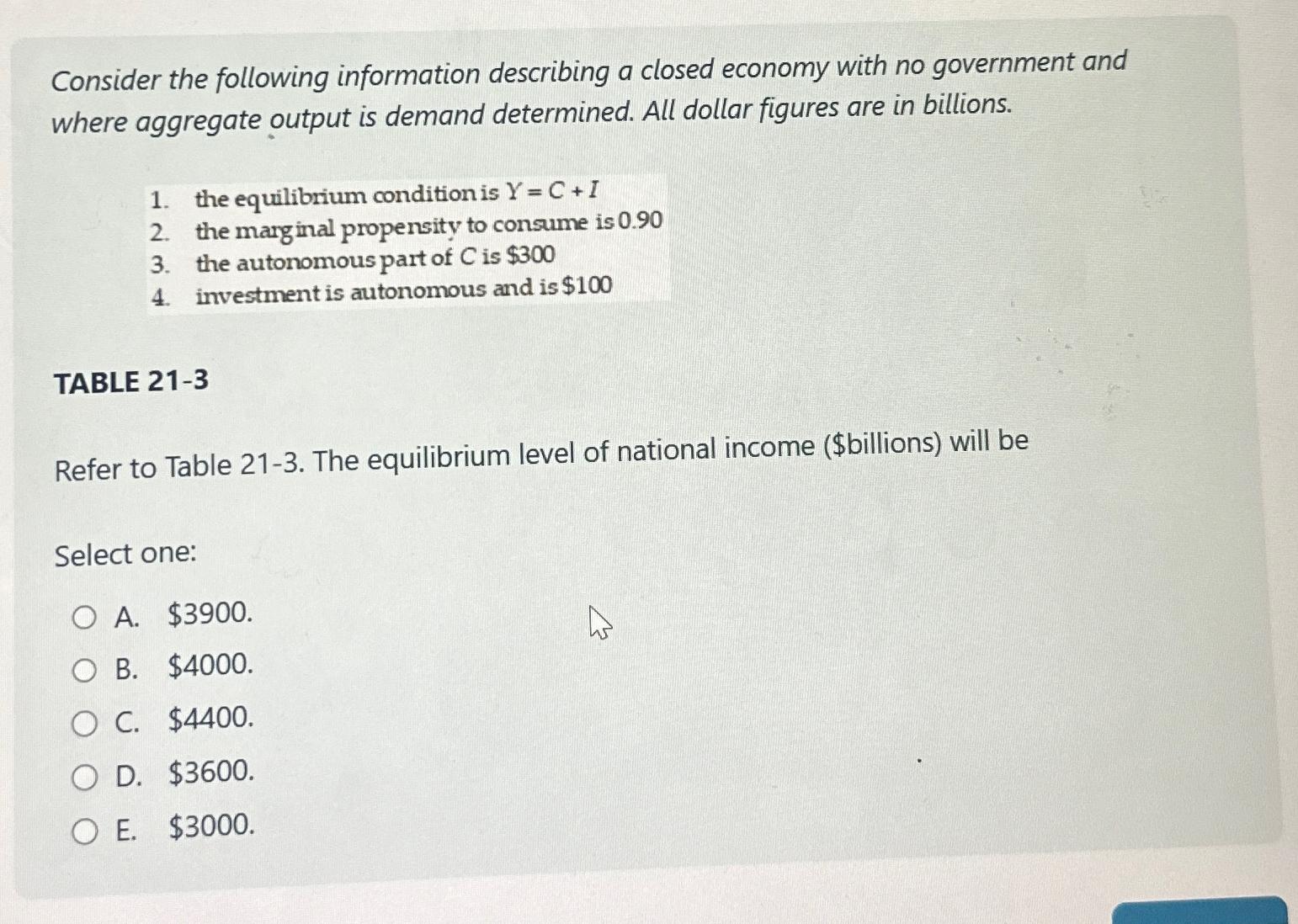 Solved Consider the following information describing a | Chegg.com